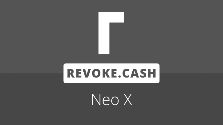 Neo X users can now review and revoke token approvals via Revoke.cash ...